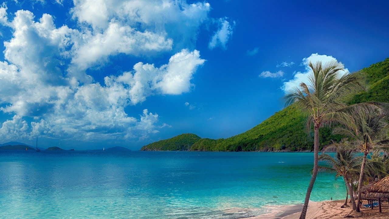 Relaxing Sounds Ocean Waves Crashing : Tropical Beach relaxation ...