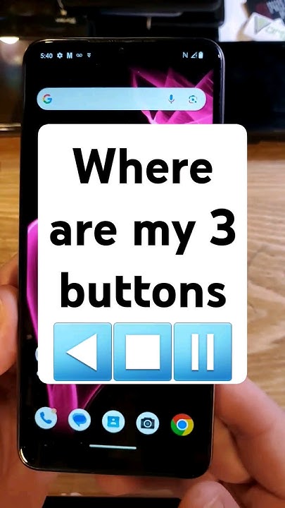 I want 3 button navigation at the bottom of my Revvl 6X 5G - How to change back to 3 buttons ...