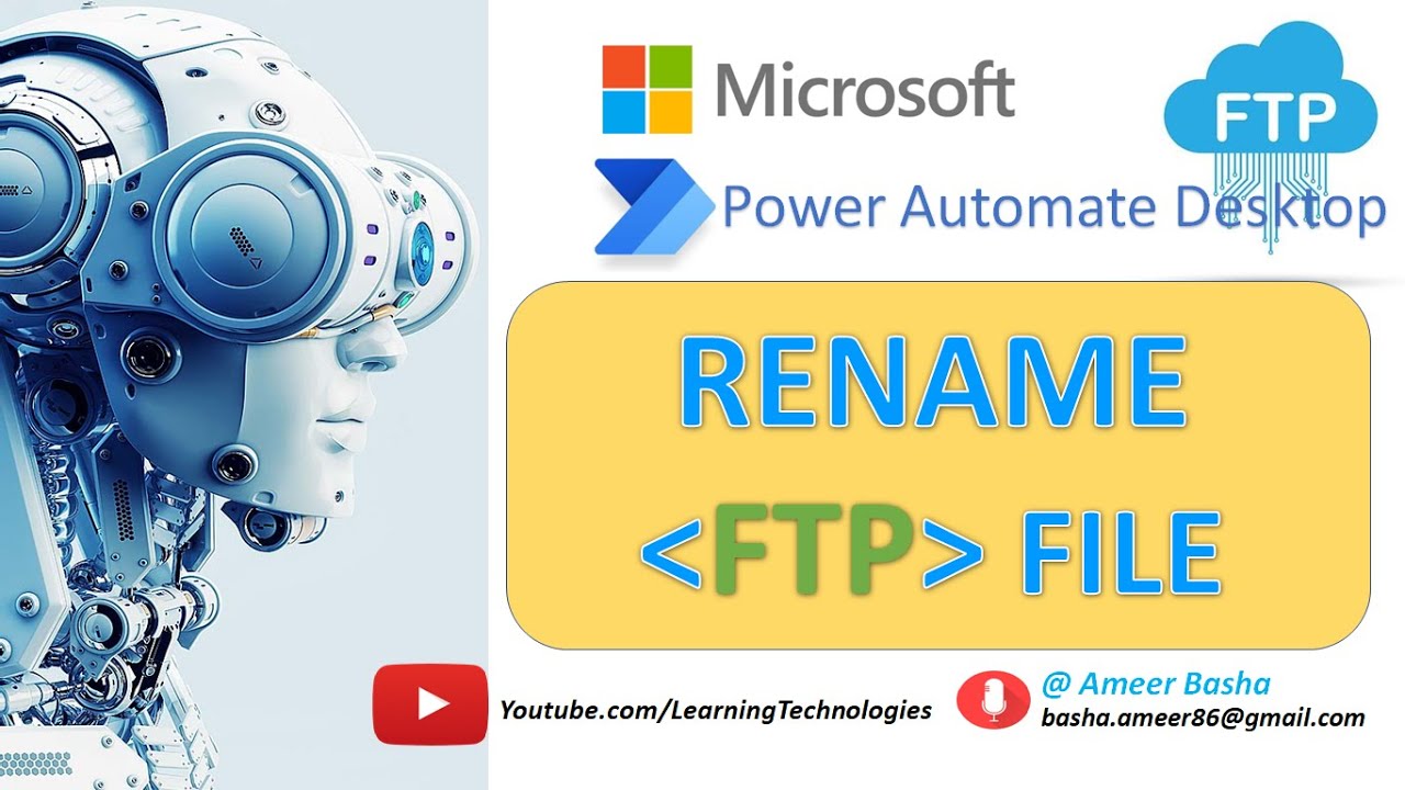 Power Automate Desktop : 118 || Rename FTP File || FTP Automation - YouTube