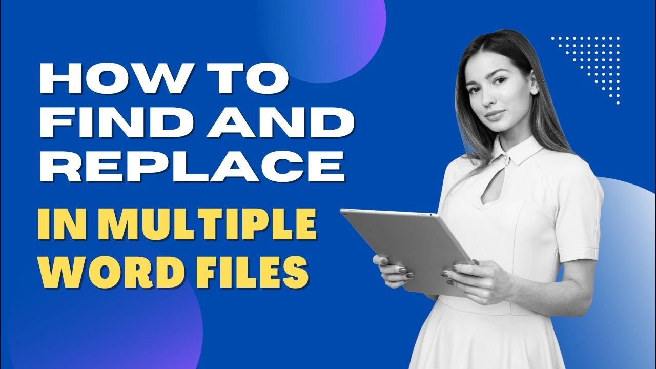 How to find and replace multiple words in words file? Find and replace software - YouTube