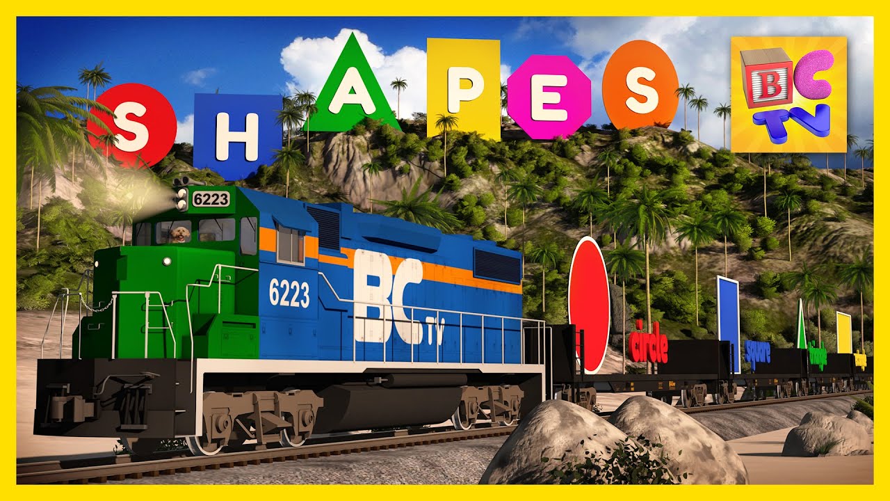 Shape Train Island Adventure | Learning Shapes Cartoon for Kids - YouTube