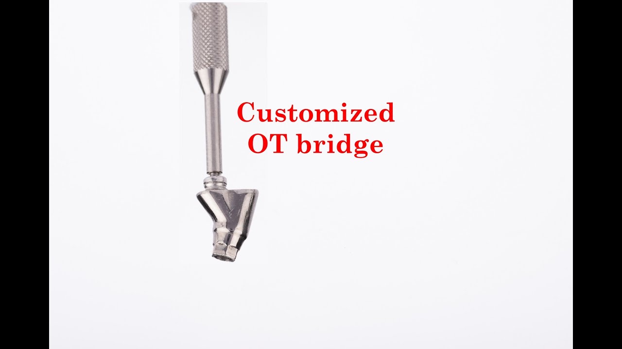 Customized OT bridge with screw retain prosthesis - YouTube