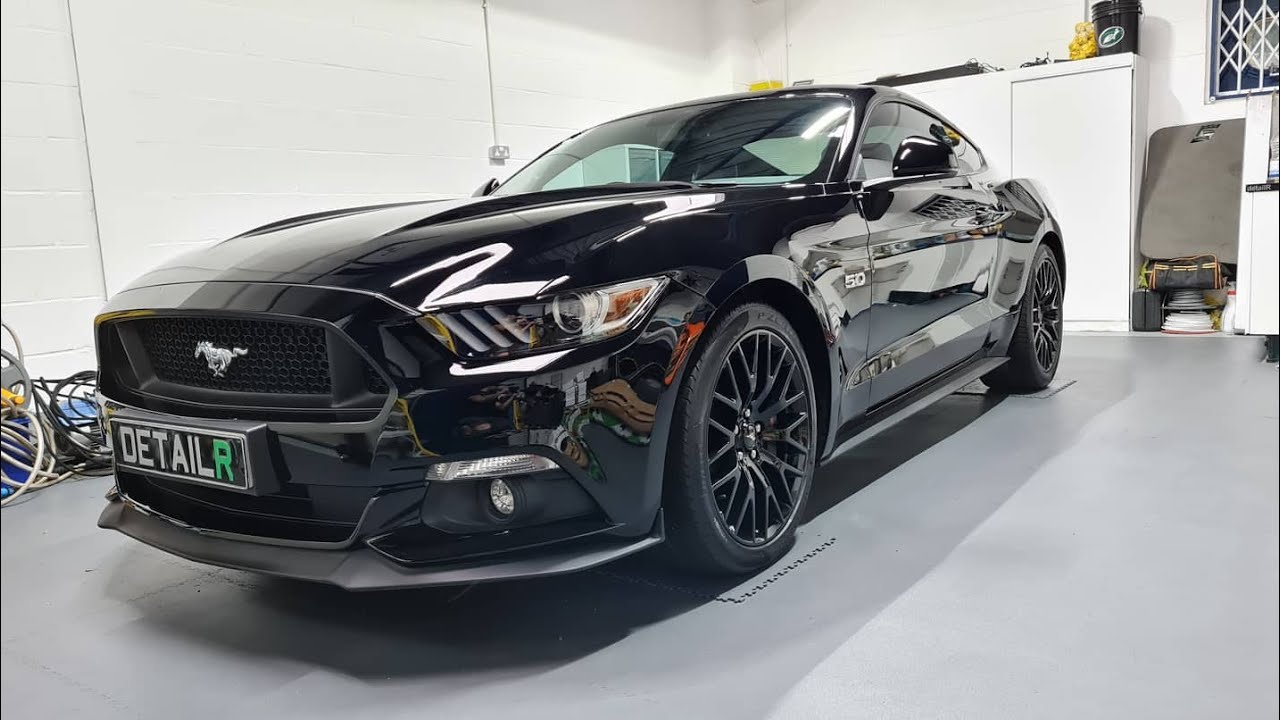 FORD MUSTANG GT DETAILING - MACHINE POLISHING AND CERAMIC COATING - YouTube