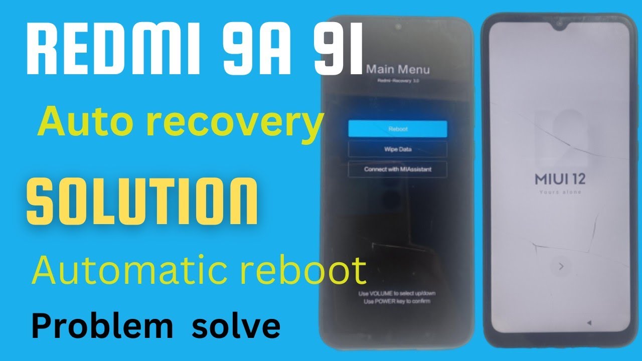 redmi 9A 9i auto recovery kaise theek Karen !!How to redmi 9a 9i auto recovery problem Salution ...