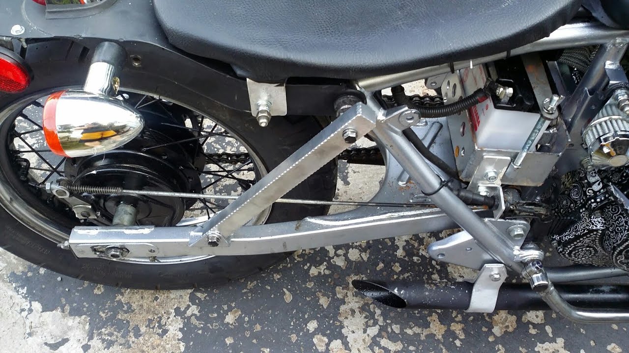 Check out my custom hardtail struts and Skeleton mirrors. - YouTube