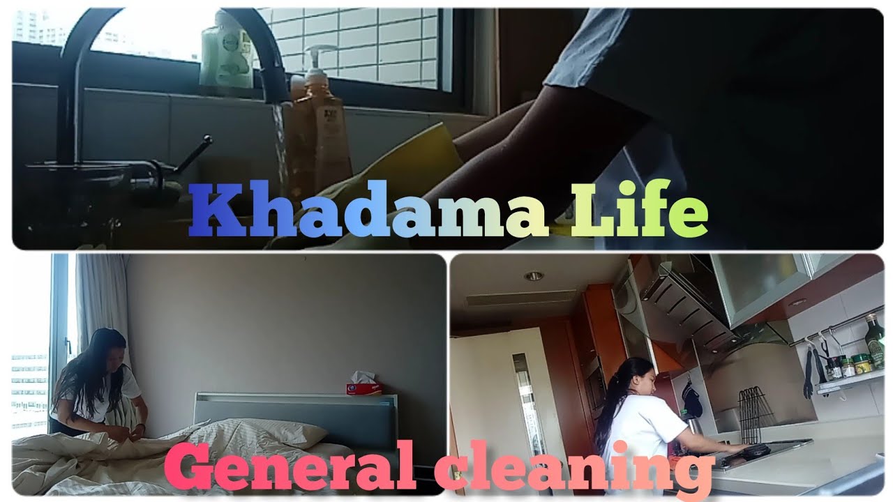 Kunyang routine as Khadama//cleaning - YouTube