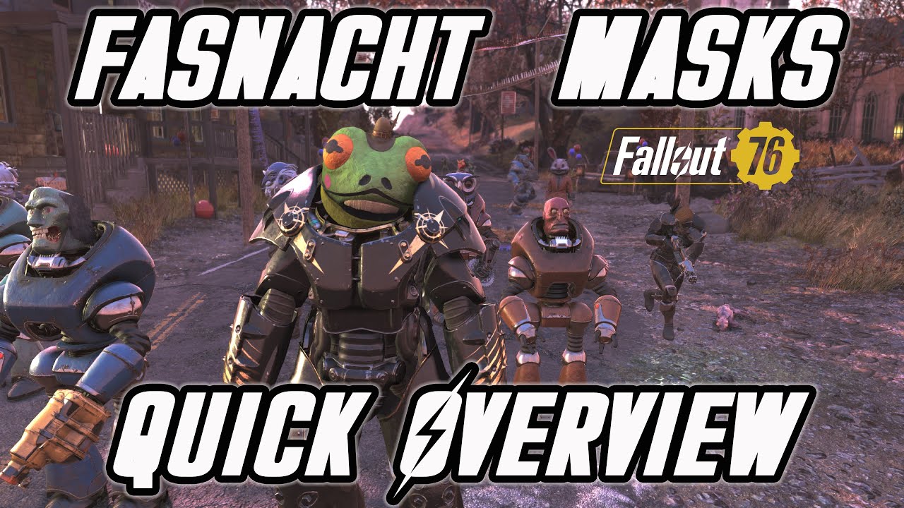 Fasnacht Masks Quick Overview - Atomic Shop Update 6-2-2020 Fallout 76 ...