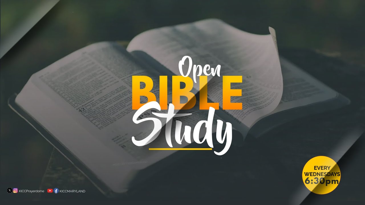 Open Bible Study | 23-4-2025 - YouTube