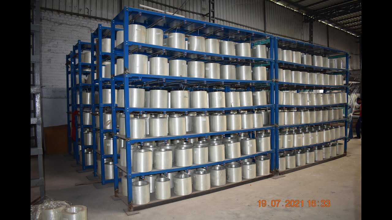 CREEL FOR GLASS FIBER ROVING PACKAGE - YouTube