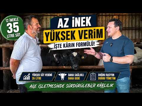 Hayvancılık Para Kazandırmıyor mu? 12 İnekle 35 Litre Süt Veren Aile İşletmesi |Rayonel