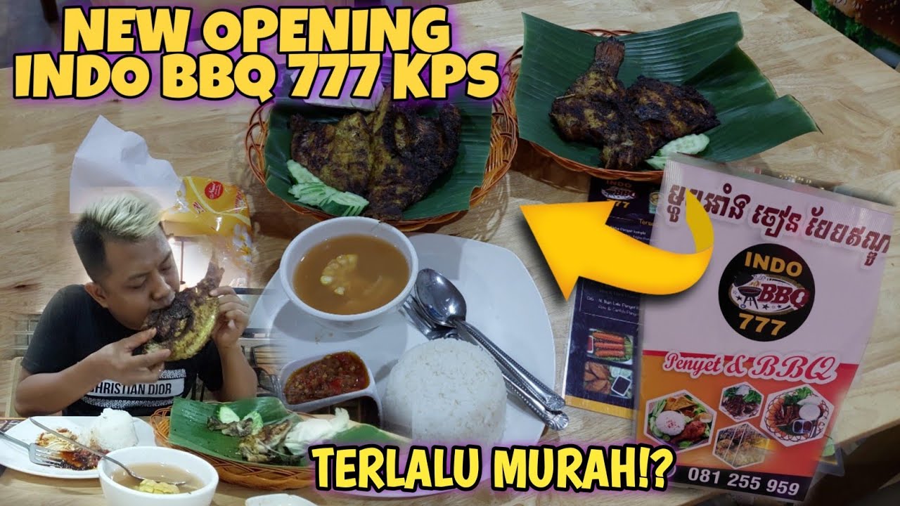 JAGONYA SEAFOOD!!NEW OPENING INDO BBQ 777 SIHANOUKVILLE - YouTube