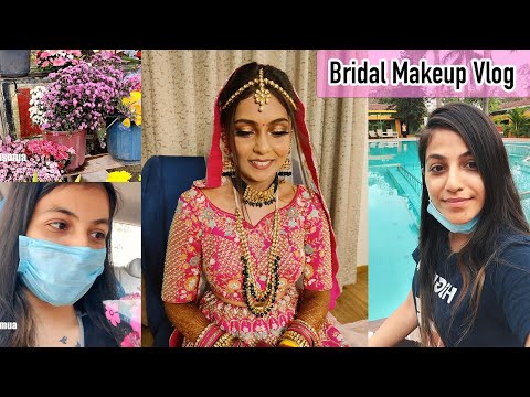 Bridal Makeup Vlog - Tour of Destination Wedding in Igatpuri | Wedding Makeupartist | Fun | Nikksmua