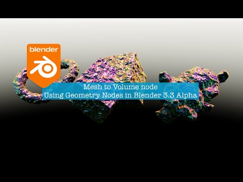 LIVENODING Geometry Nodes Mesh to Volume Basic - YouTube