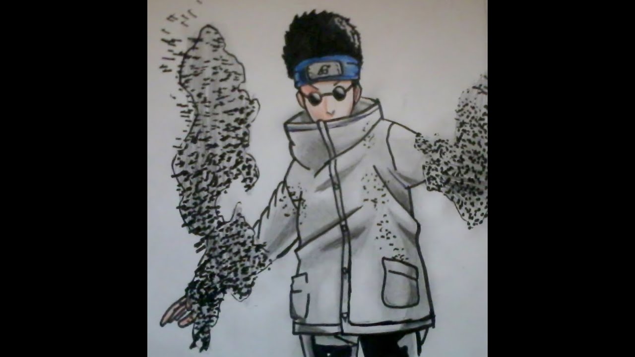 How to draw Shino from Naruto - YouTube