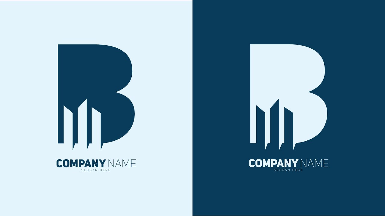 Sleek and Modern Letter B Logo Design | Adobe Illustrator Tutorial ...