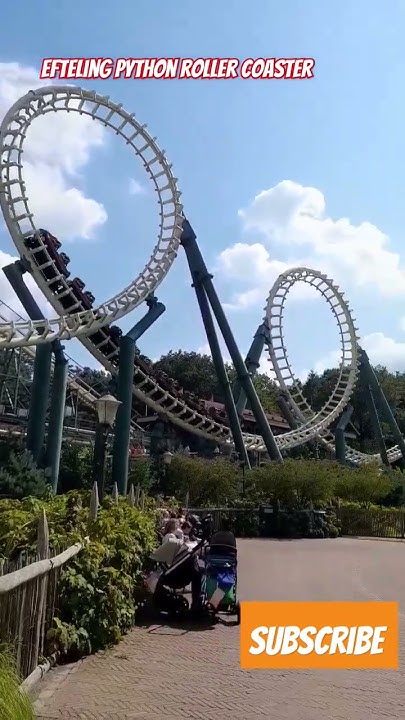 Conquering the Python Roller Coaster at Efteling!#shorts#short #rides ...