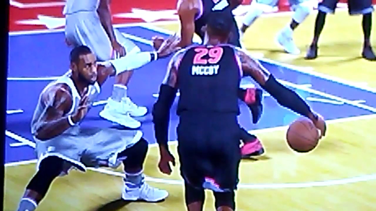 lebron slipping and slidding - YouTube