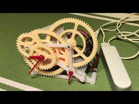 3D printed Arduino Gear Clock - YouTube