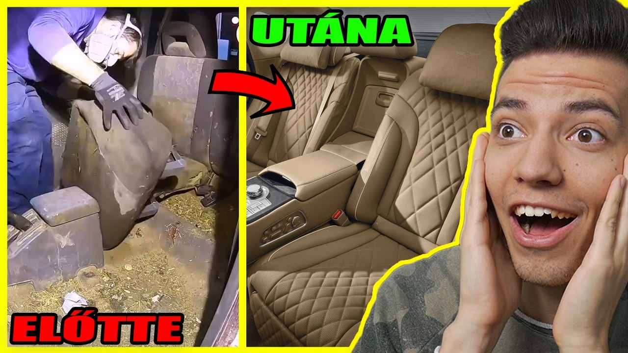 ÍGY NÉZ KI A VILÁG LEGPISZKOSABB AUTÓJA MEGTISZTÍTVA! 😱 RONCSBÓL ...