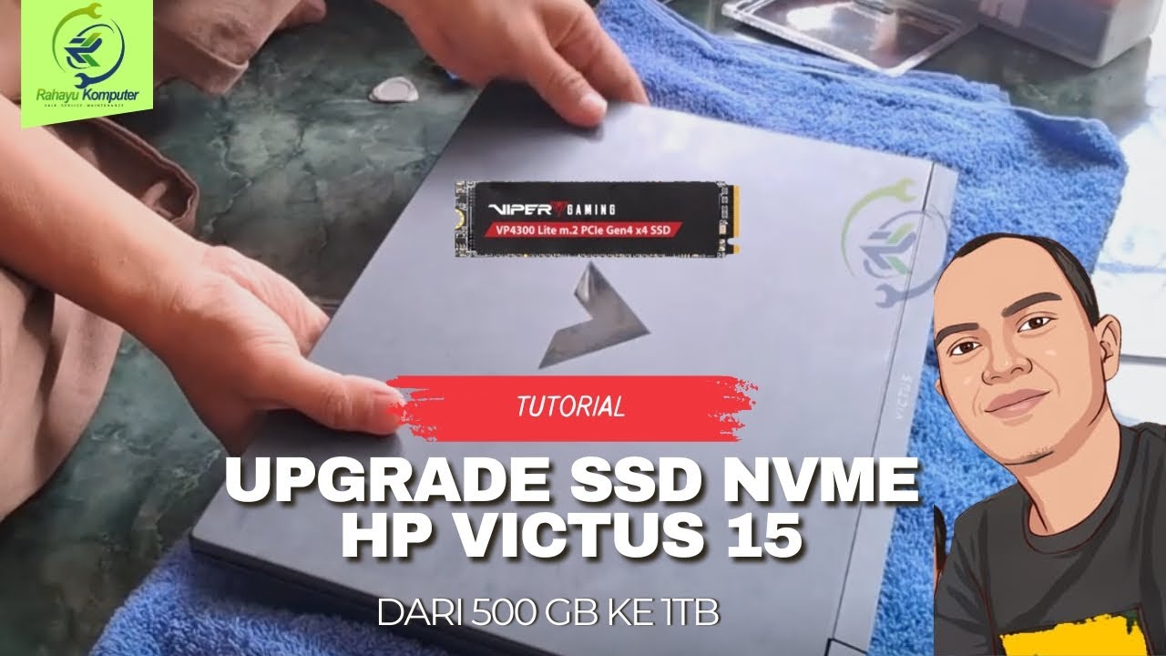Upgrade SSD NVMe Laptop HP Victus 15 dari 500 GB ke 1 TB - YouTube
