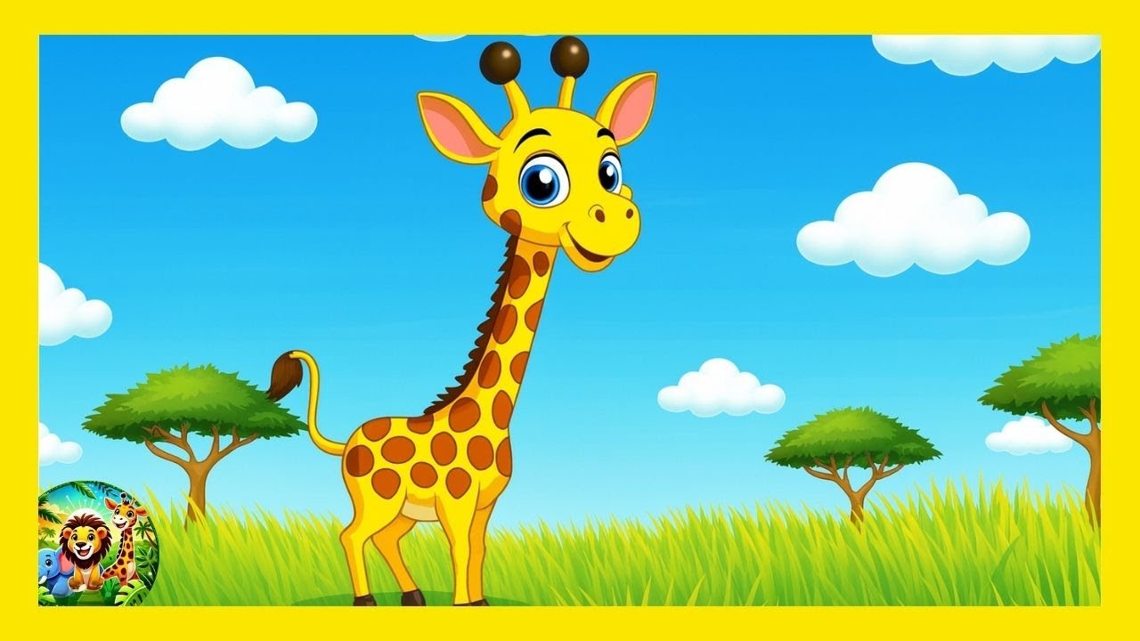 YELLOW GIRAFFE SONG 🦒 | Learning Colors Safari Animals | Fun Kids Songs ...