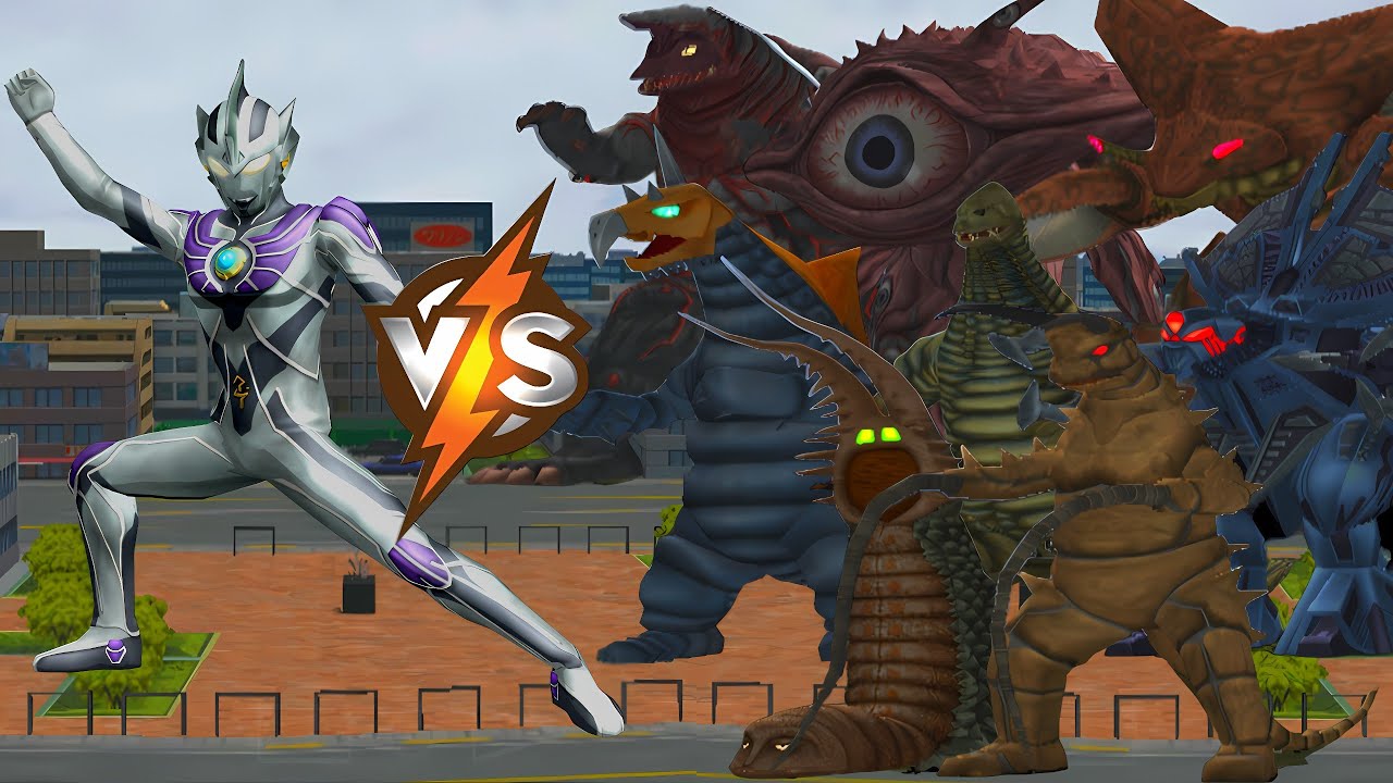ULTRAMAN LEGEND VS ALL KAIJU HEISEI, VAKISHIM, GOLZA, REICUBAS, RED ...