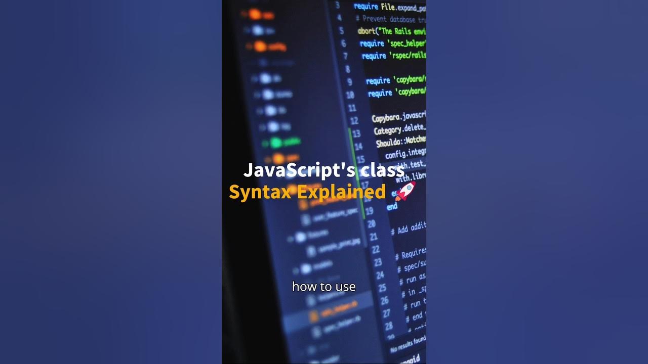 🚀 Javascripts Class Syntax Explained 🚀 Javascriptdev Programming Coding Javascriptdeveloper