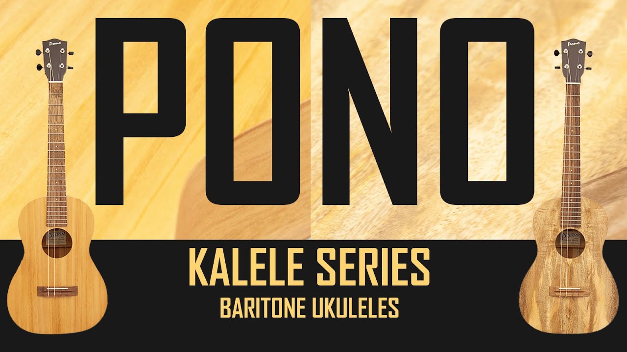 Pono Kalale Series Mango and Mahogany Baritone Ukulele Demo - YouTube