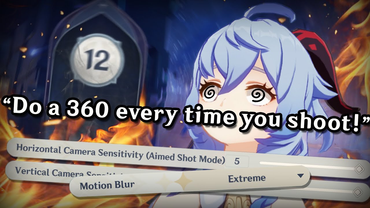 the CURSED 360 no-scope Ganyu Challenge - YouTube