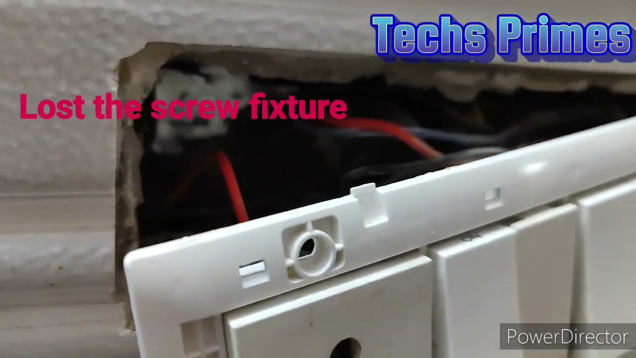 How to repair damaged modular switch boxes - YouTube