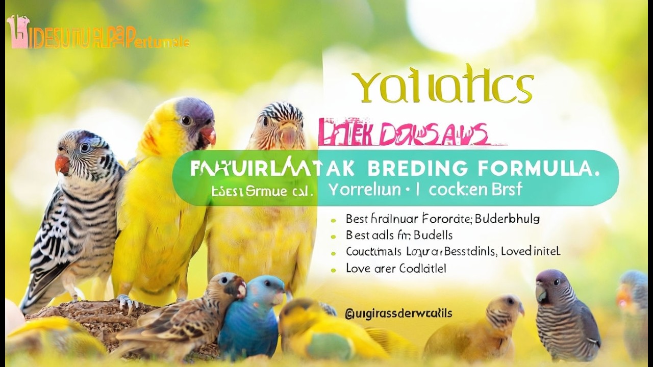 Birds Natural Breeding Formula: Best Formula for Budgies, Lovebirds ...