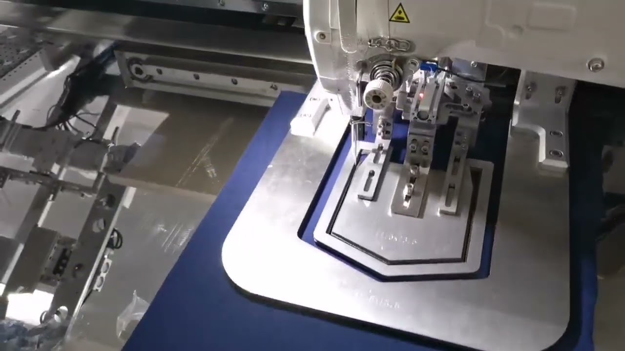 Richpeace automatic pocket setter sewing machine #pocket #sewing - YouTube