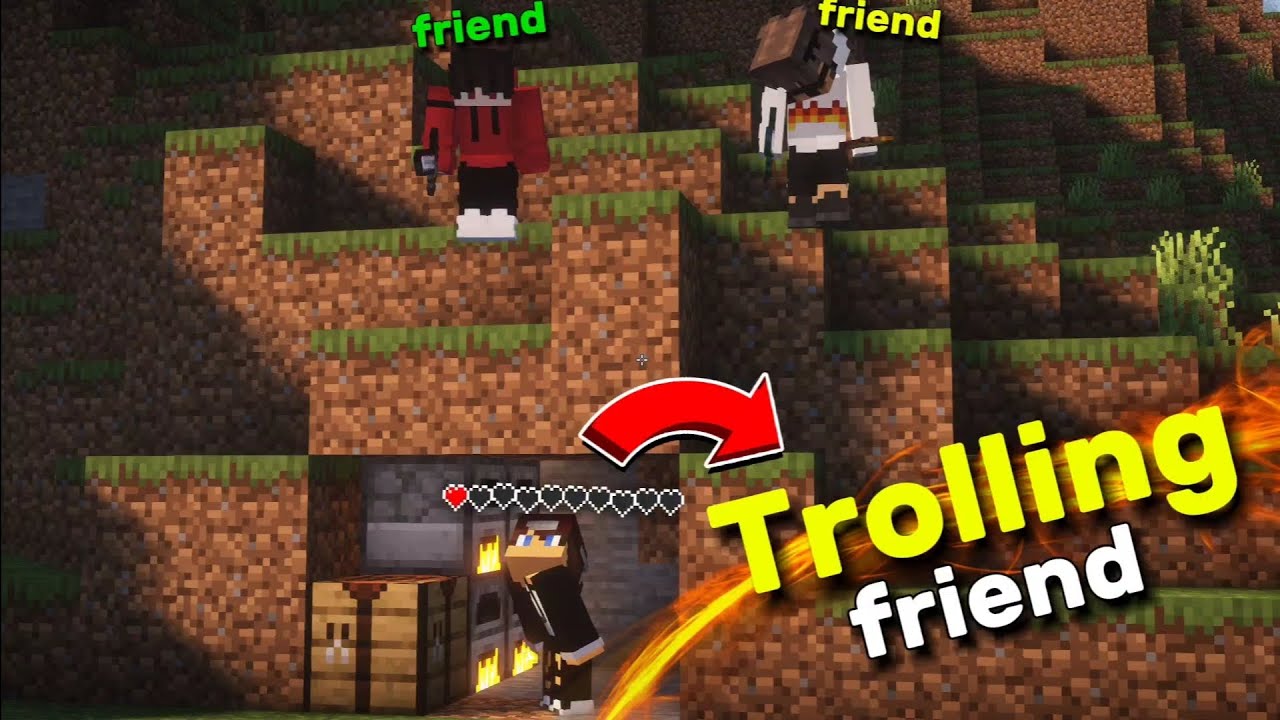 How I Trolled My Friend In Minecraft Smp #minecraft - YouTube
