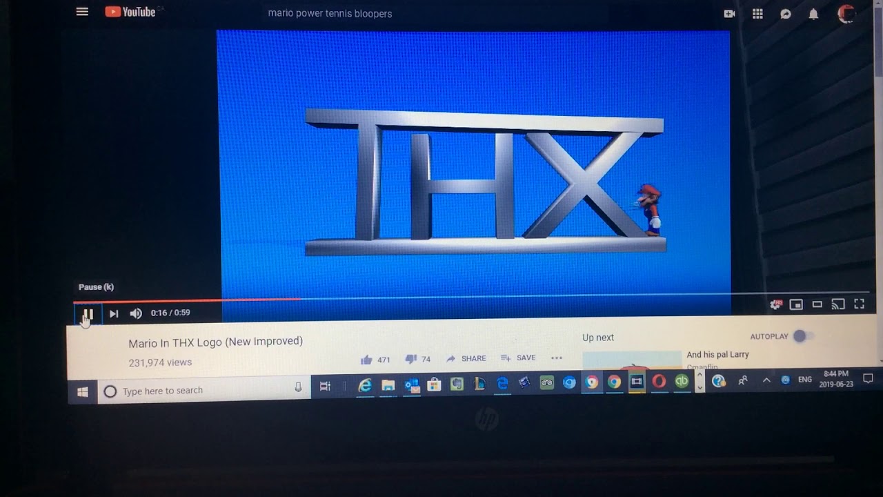 Mario fixes the THX Logo - YouTube