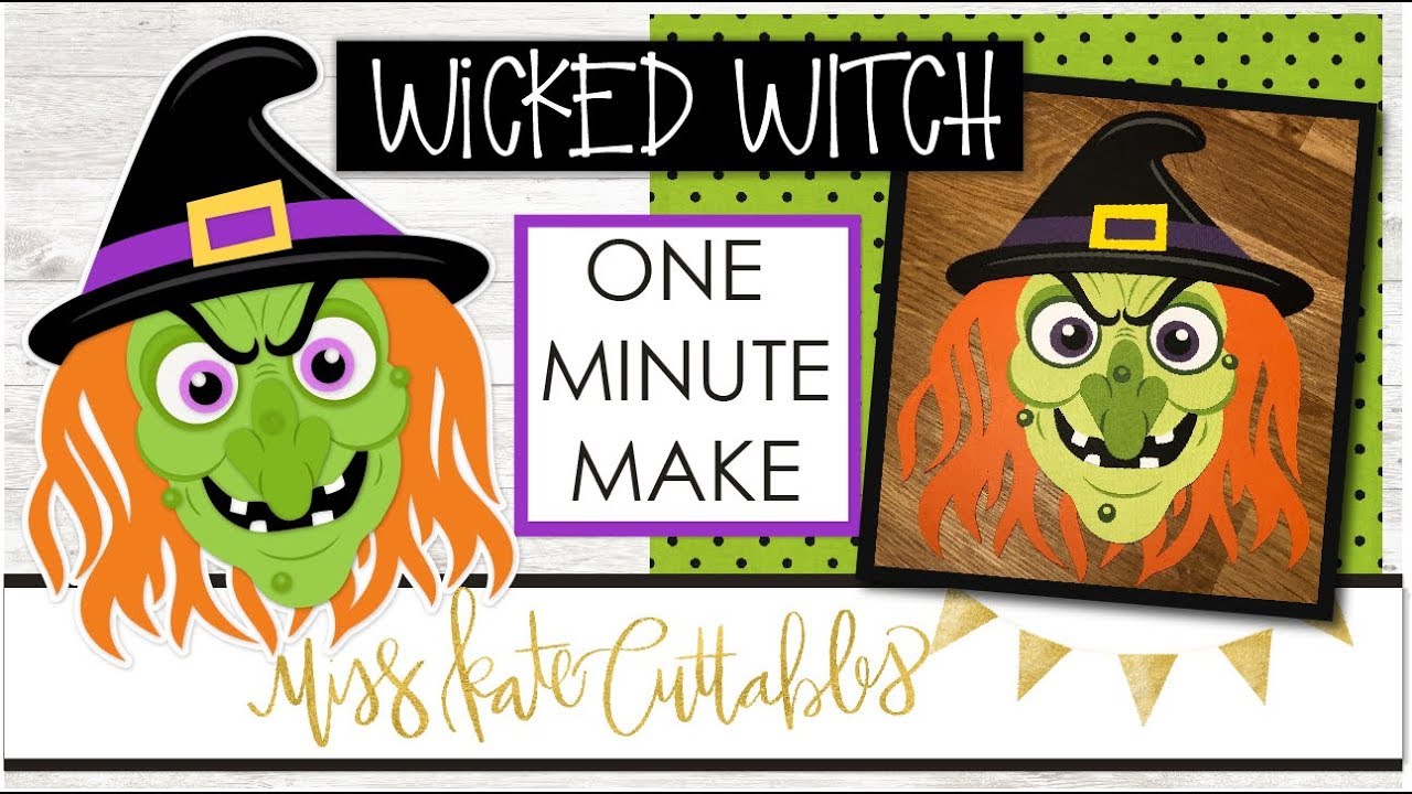 One Minute Make - Wicked Witch How To Halloween DIY Tutorial with FREE ...