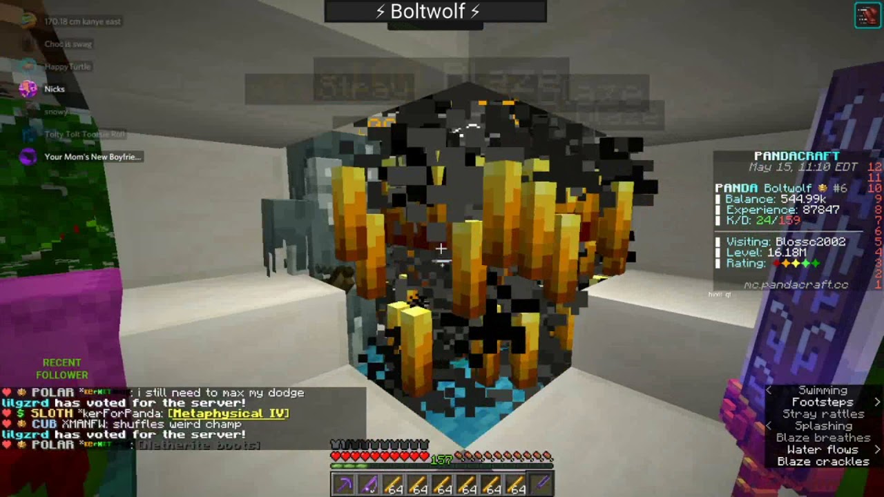 Minecraft gameplay - Using a anvil gui tweaked for color codes. [with ...