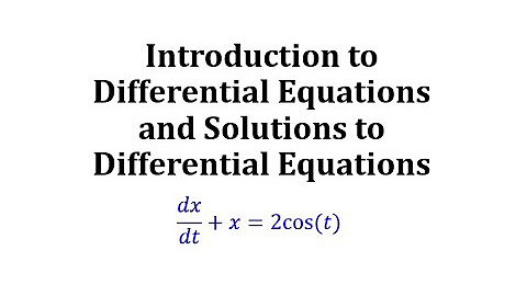 Differential Equations: Complete Set of Course Videos - YouTube