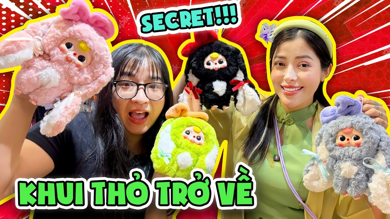 KHUI FULL SET BB3 THỎ TRỞ VỀ RA SECRET I Linh Barbie Vlog - YouTube