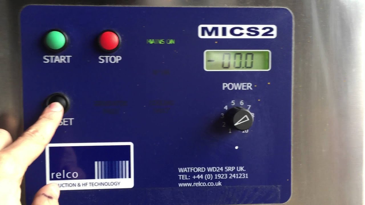 Relco induction cap sealer - YouTube