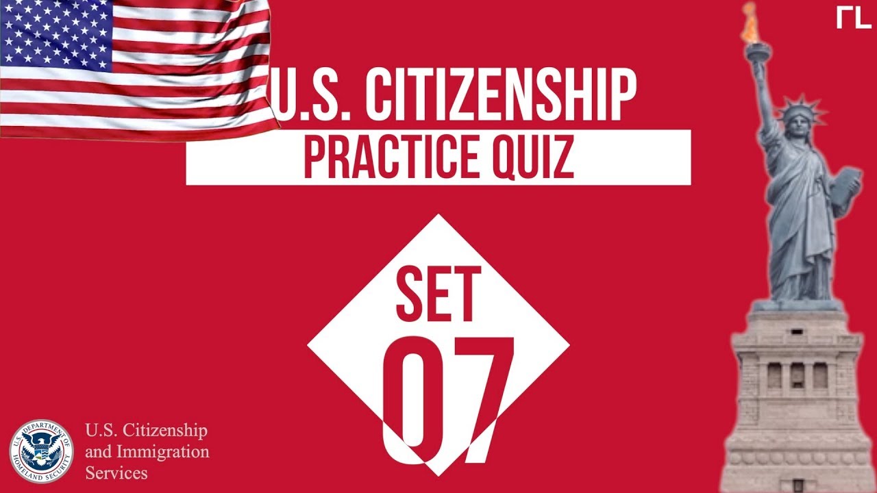 US Citizenship Practice Quiz (Set 7) - YouTube