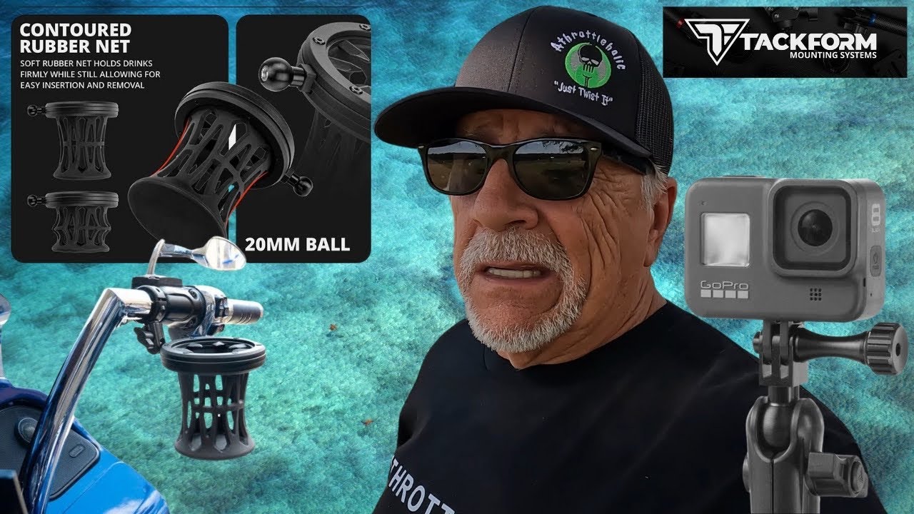 The Best MOTORCYCLE DRINK HOLDER & Camera Mount? | TACKFORM Road Test ...