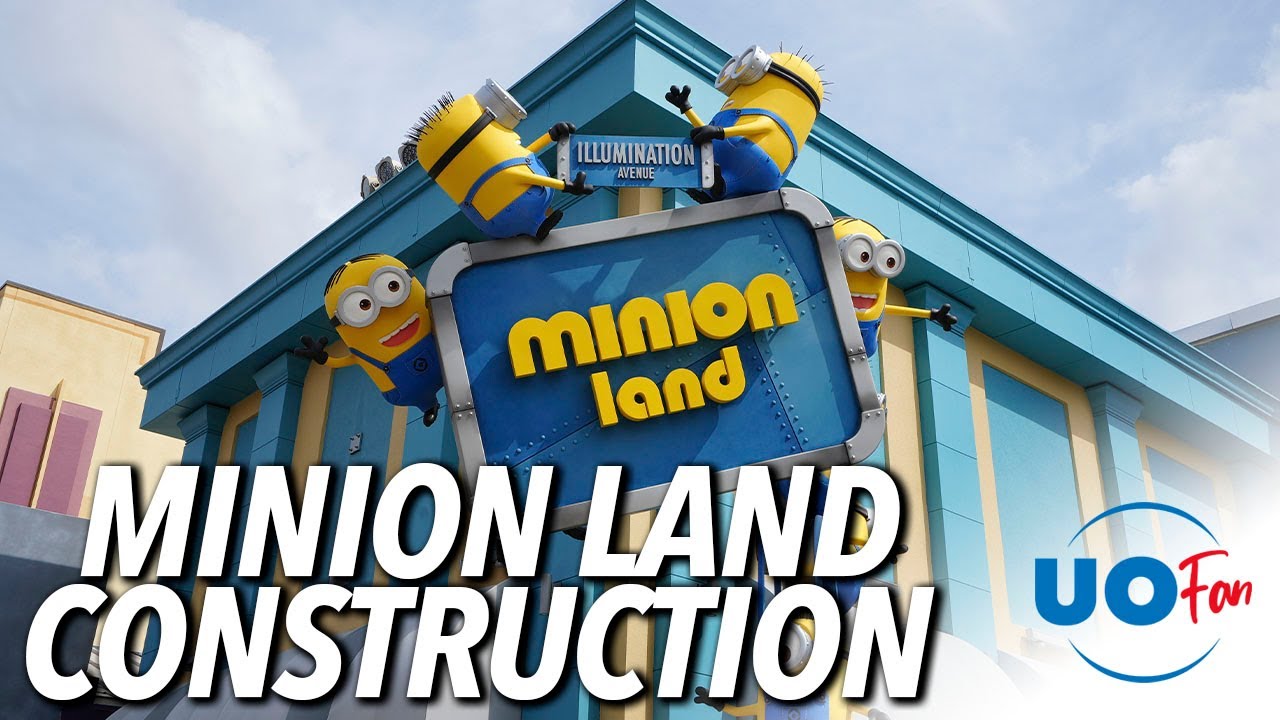 Minion Land June Construction Update at Universal Studios Florida - YouTube