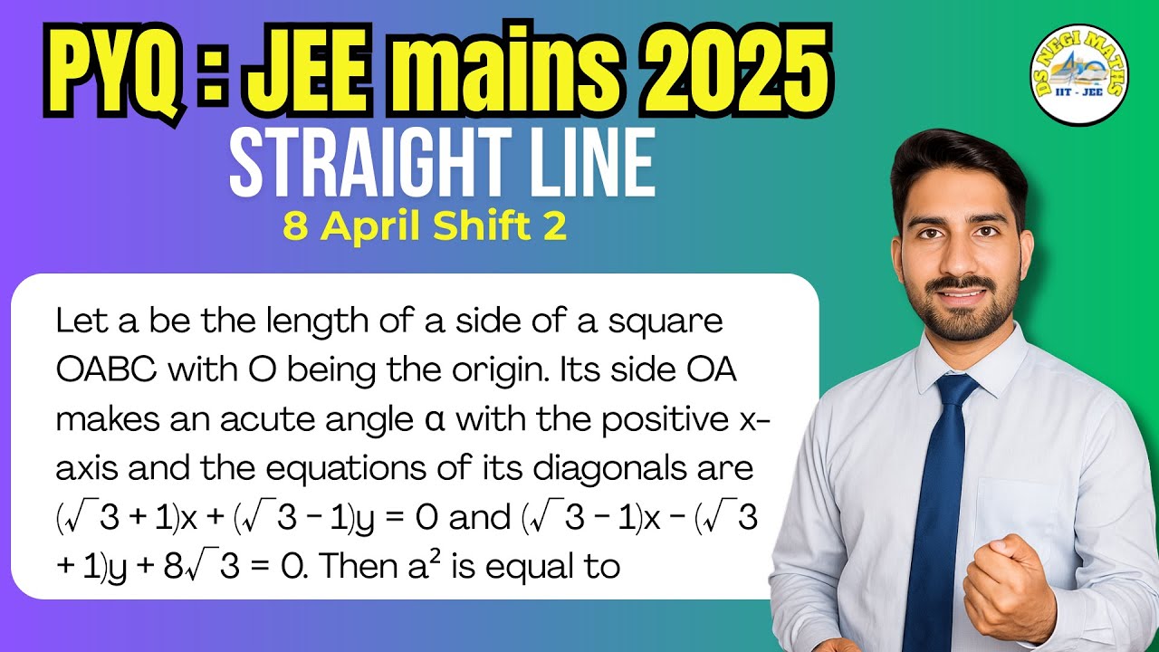 Let a be the length of a side of a square OABC with O being the origin ...