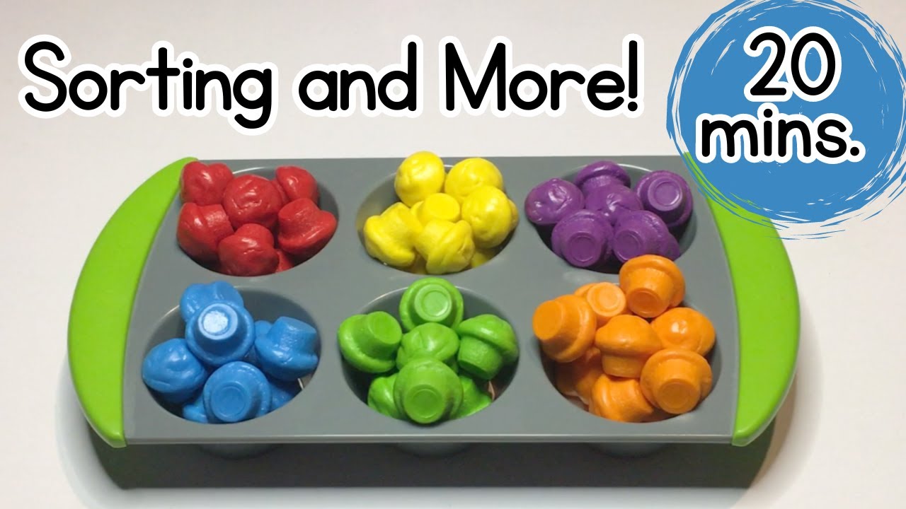 Sorting Muffins - ABCs - Colors and Shapes - Educational Video for Kids ...