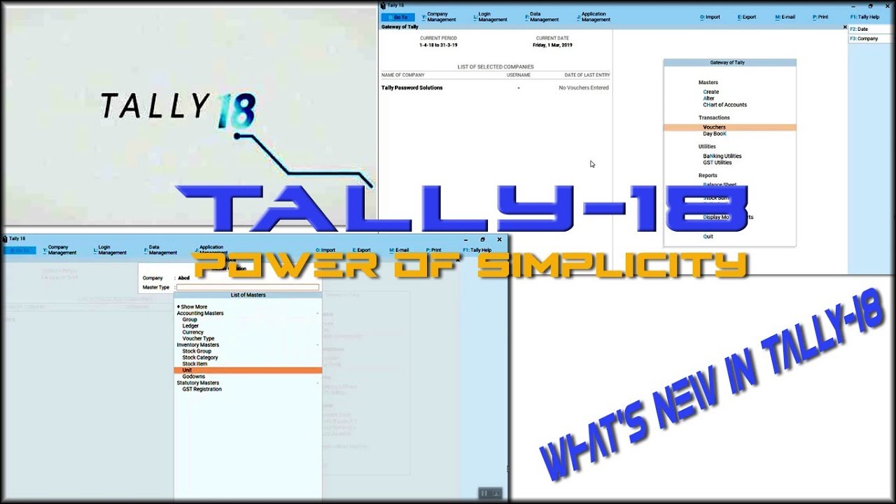 What's New in Tally 18 - YouTube