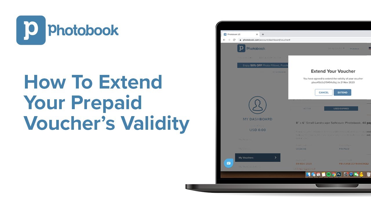 Photobook 101: How to extend prepaid voucher’s validity - YouTube