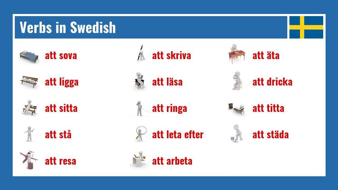 Verbs in Swedish - YouTube