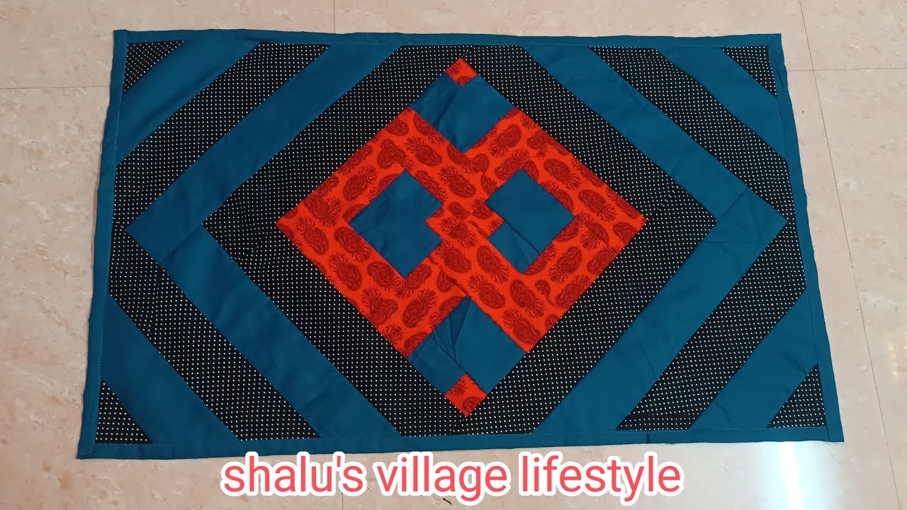 Beautiful Mat using scrap clothes|Patch work ideas|Like Share Subscribe ...