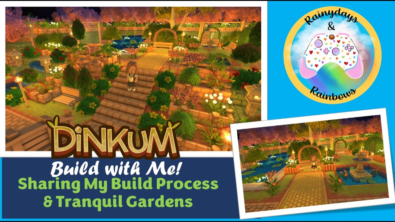 Dinkum: Build with Me/Sharing My Process and Tranquil Gardens - YouTube