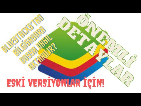 Bluestackstan Bilgisayara Dosya nasıl aktarılır? Önemli Detaylar (2015-2018) - (Eski Sürümler İçin)